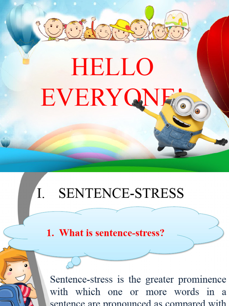 8 - Sentence Stress - Rhythm | PDF