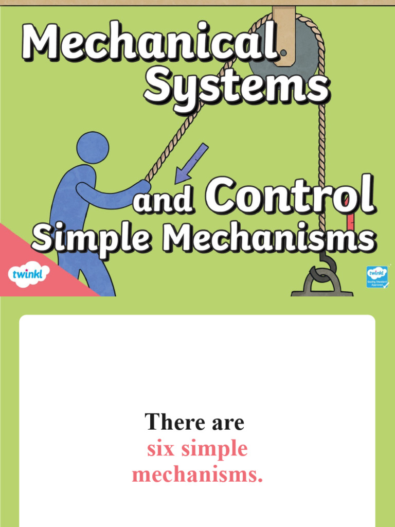 Za NST 1675851757 Mechanical Systems and Control Simple Mechanisms - Ver - 1 | PDF | Lever | Screw