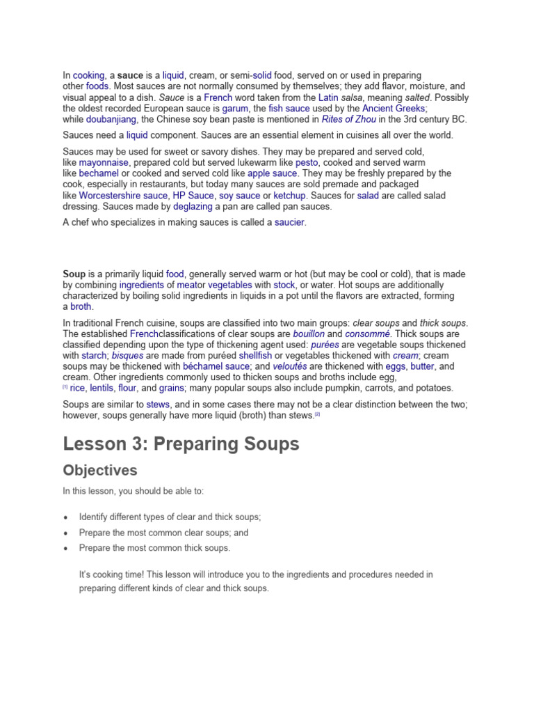 Soup | Download Free PDF | Sauce | Soup