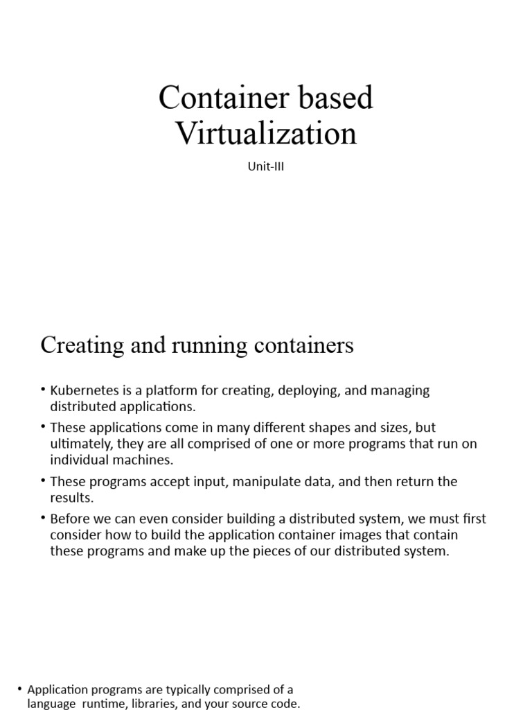 Unit III Container | PDF | Library (Computing) | File Format