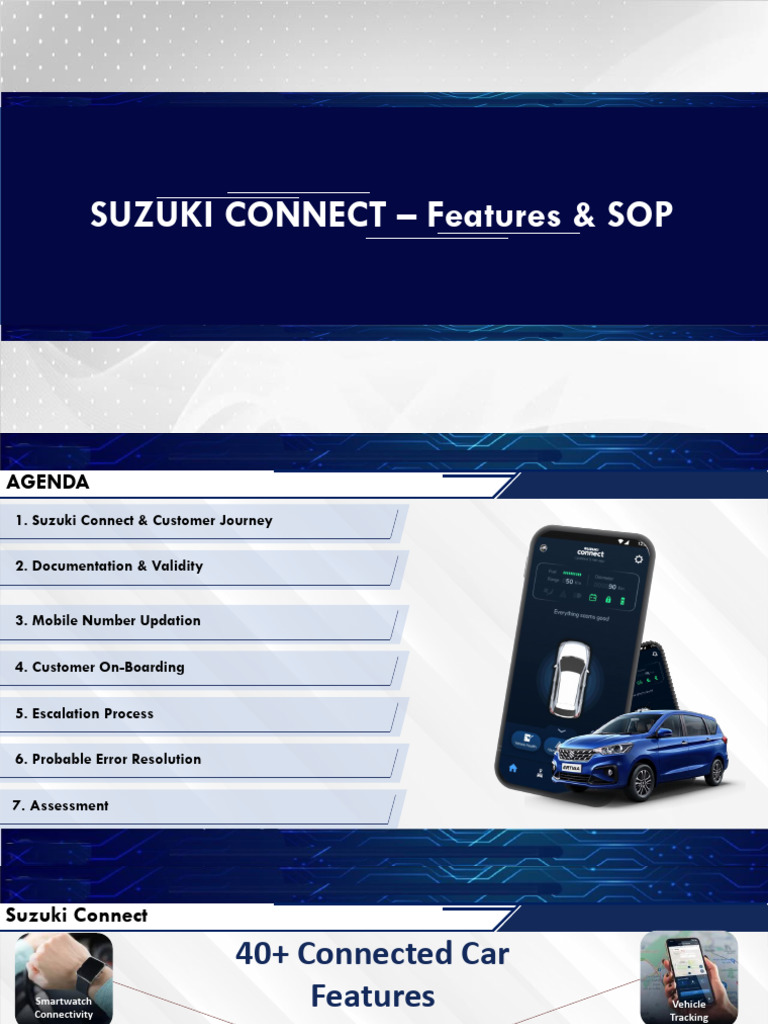 Suzuki Connect Module - Features & SOP | PDF | Smartwatch | Car