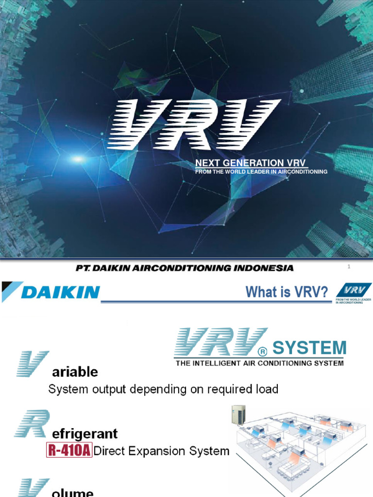 VRV General Knowledge | PDF | Air Conditioning | Water Heating