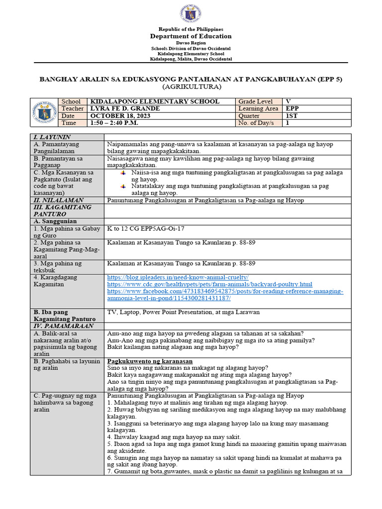 DLP Epp 5 - Co1 | PDF