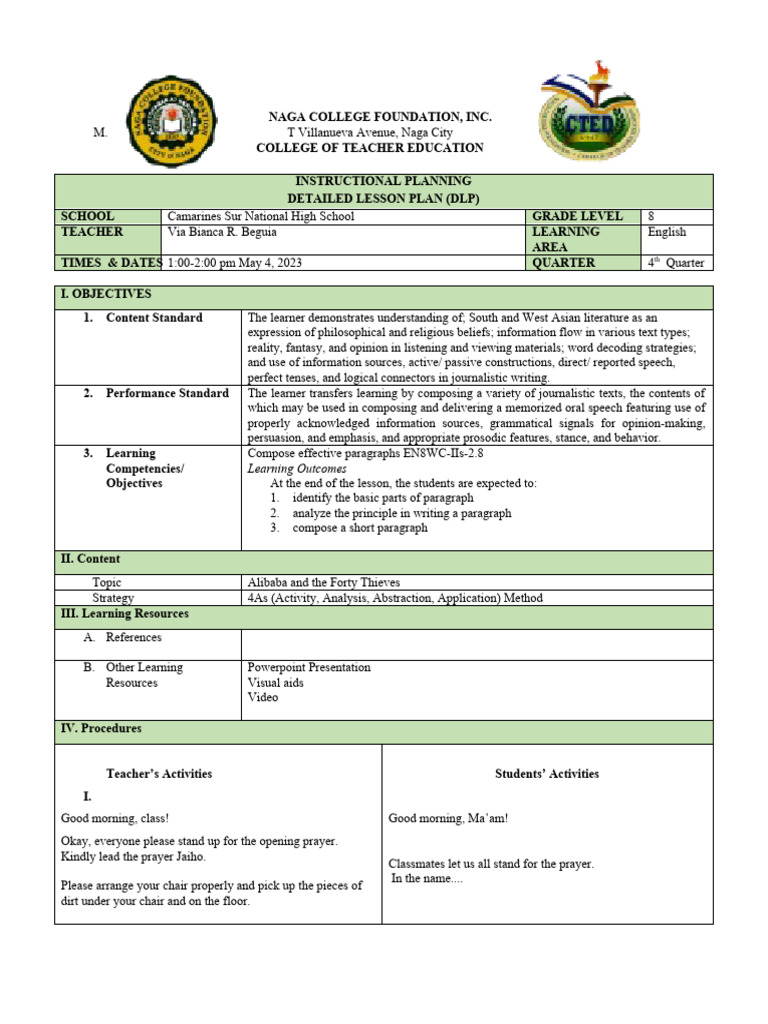 DLP For Final Demo | PDF | Paragraph | Learning