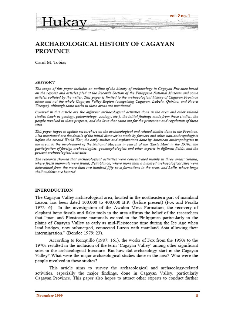 Archaeological History of Cagayan Province | PDF | Pottery | Archaeology