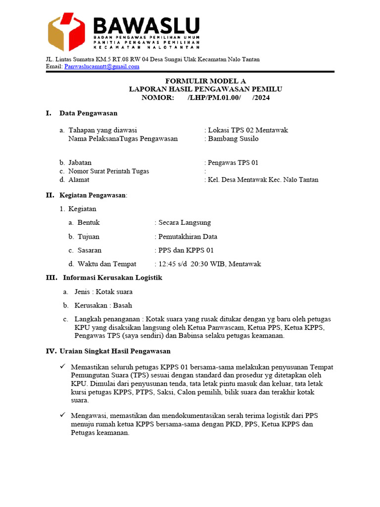 Formulir A1 Pdf
