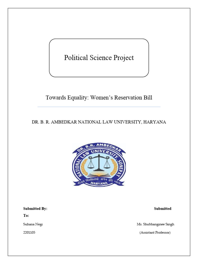 Political Science Project | PDF | Bill (Law) | Government