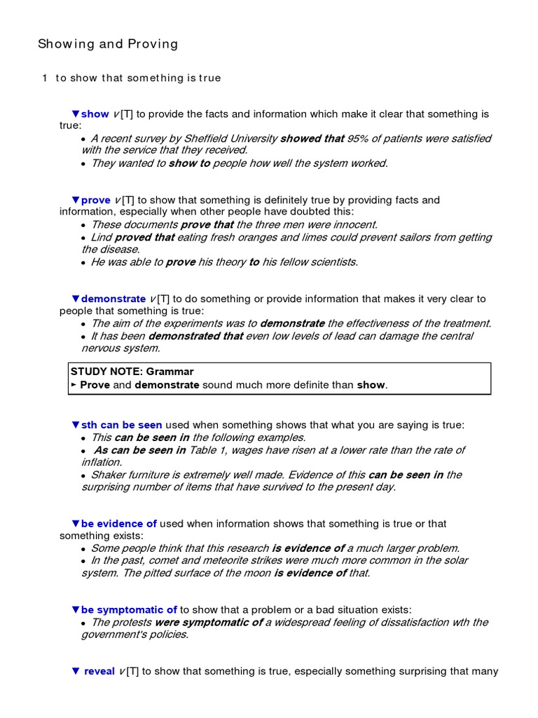 Showing and Proving | PDF | Evidence | Theory