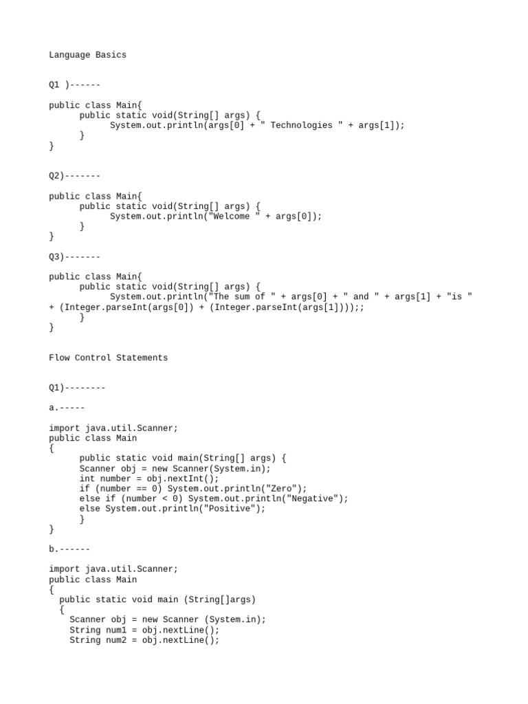 Java Fundamentals | PDF | Object Oriented Programming | Computer ... Java Fundamentals | PDF | Object Oriented Programming | Computer ...