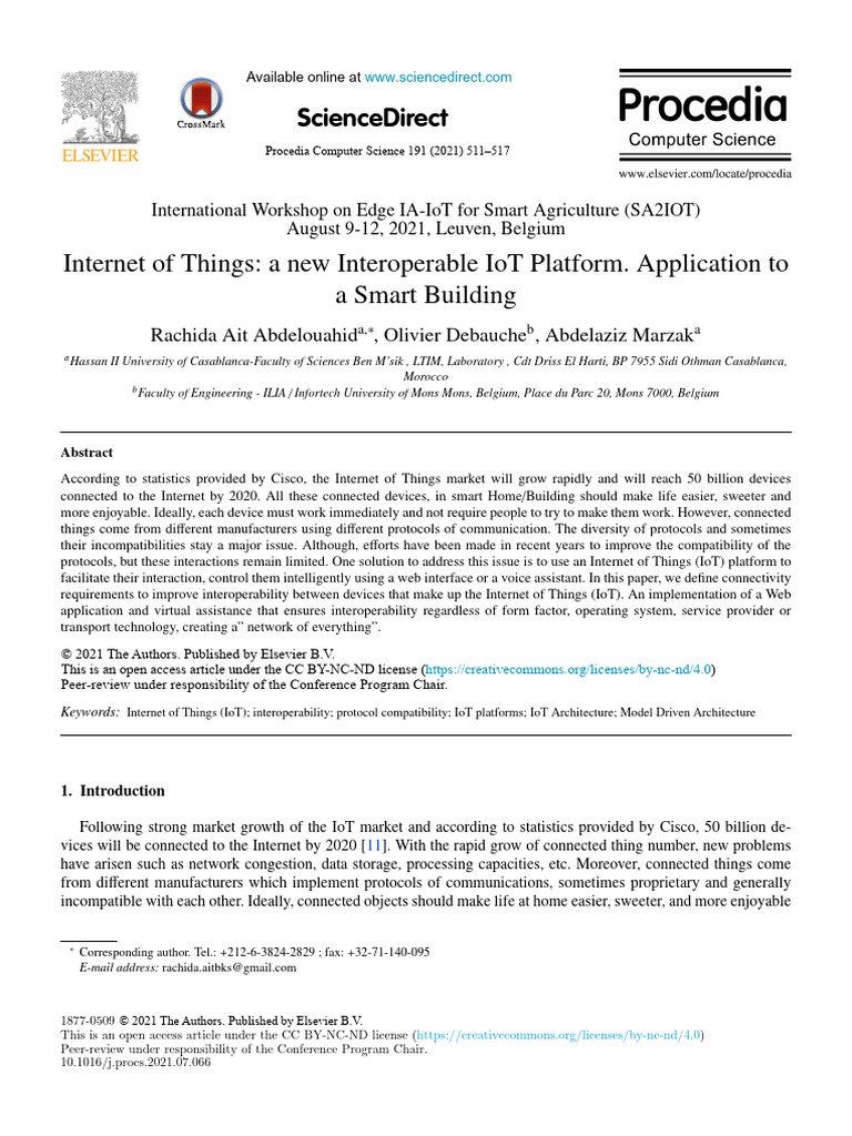 Internet of Things A New Interoperable IoT Platform | PDF | Internet Of Things | Home Automation