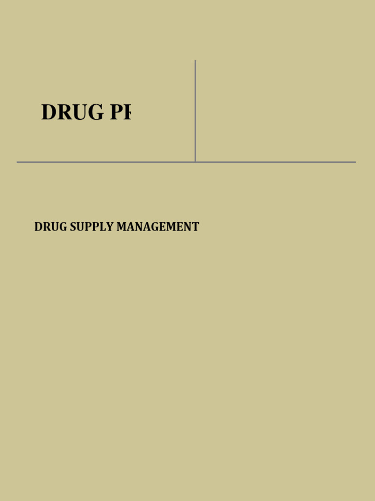 Drug Procurement Policy | PDF | Refrigerator | Pharmacy