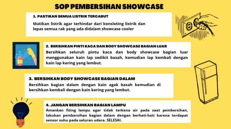 Sop Pembersihan Showcase | PDF