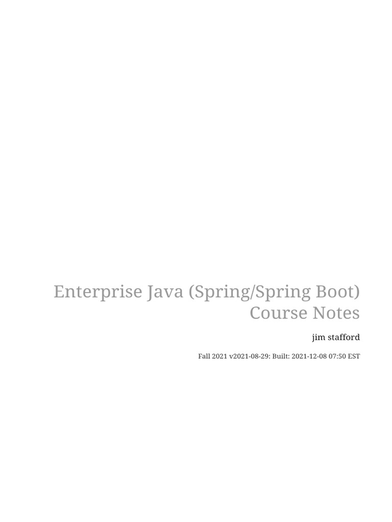 Supported Configurations in Spring Boot | PDF | Software Engineering ...