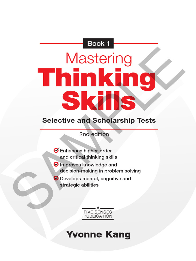 SAMPLE Mastering Thinking Skills B1 2ed | PDF | Psychological Concepts | Behavioural Sciences