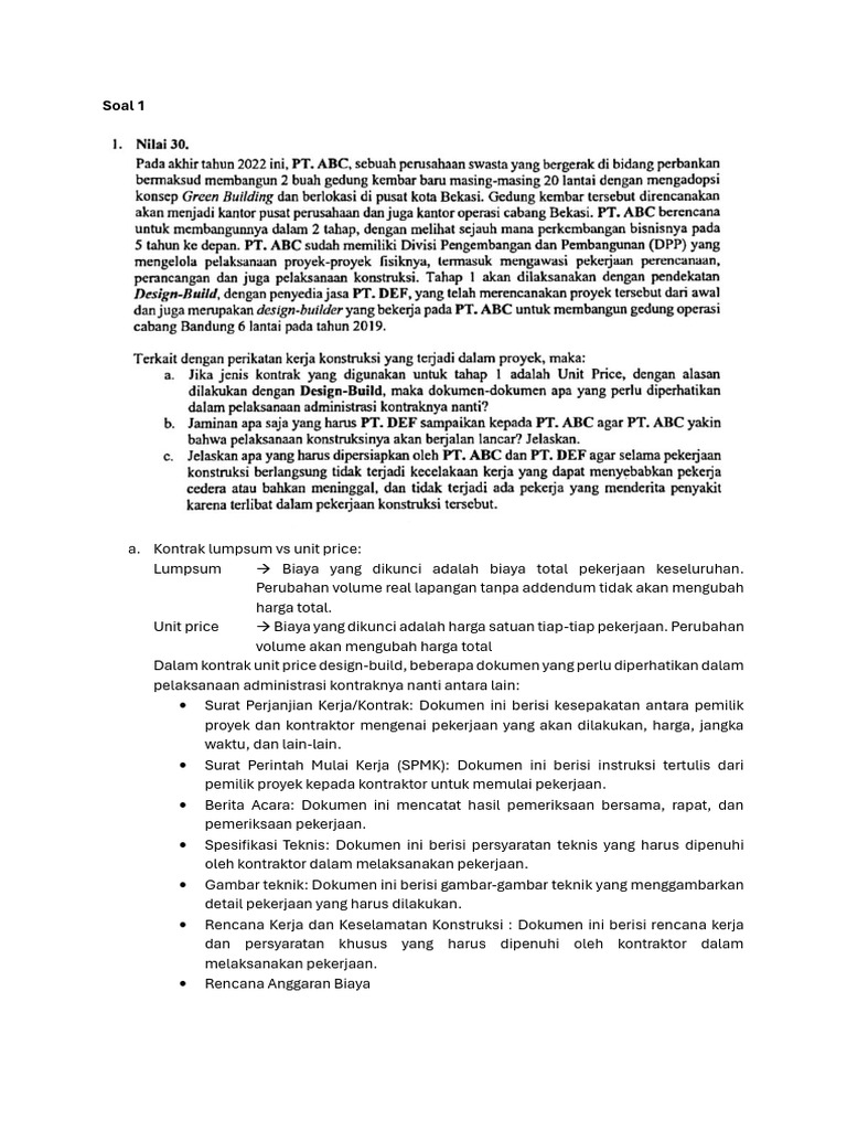 Pembahasan UAS MK 2022 | PDF