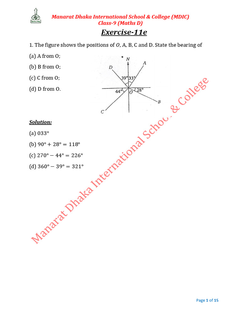 Exercise 11e | Download Free PDF | Mathematics