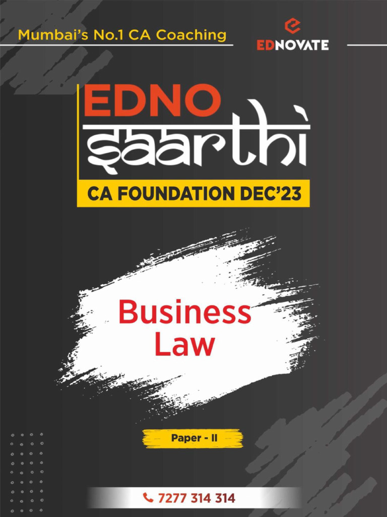 Cafc Law Edno Saarthi (Yl) 2023 | PDF