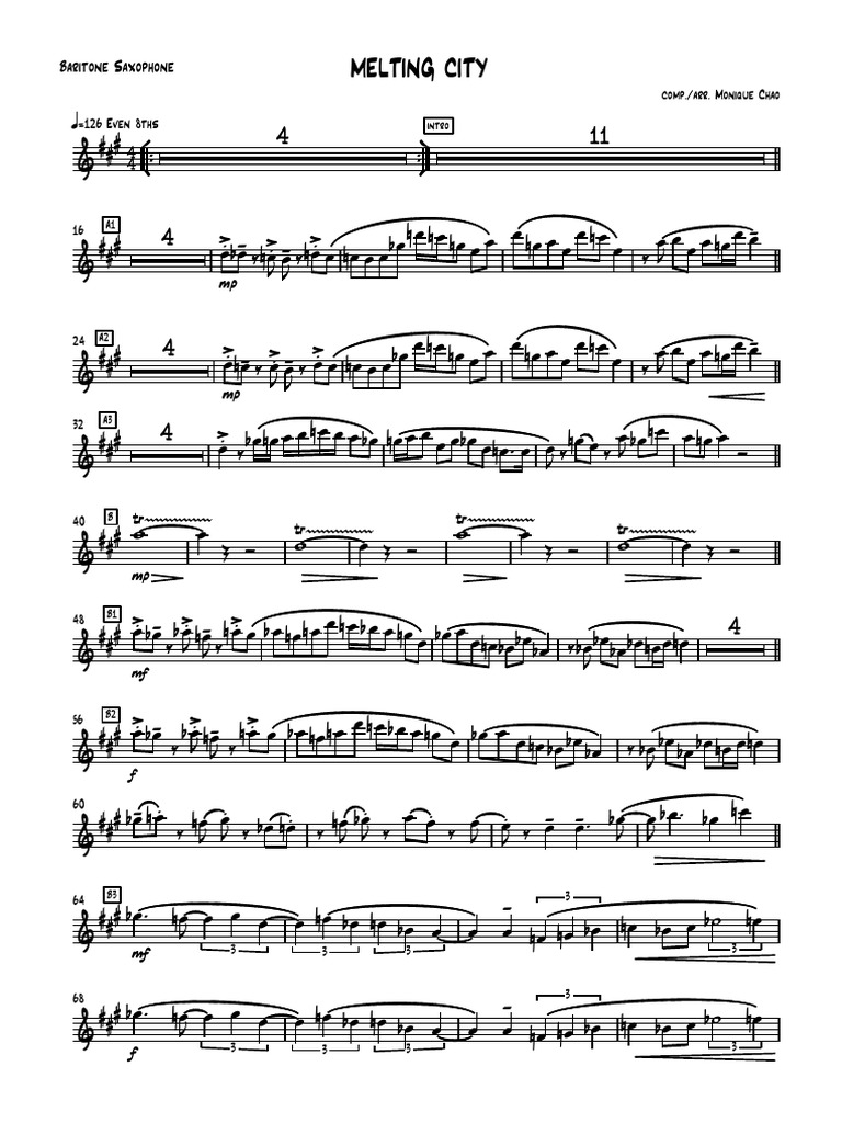 MELTING Bari. Sax | PDF