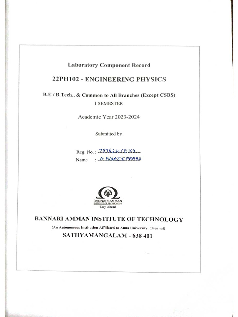 Engineering Physics | PDF