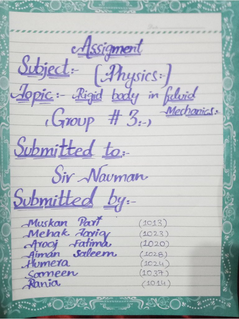 Assignment of Physics | PDF