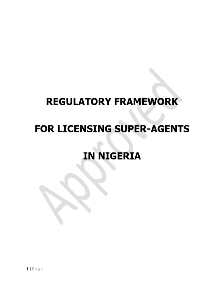 Licensing Framework for Super-Agents | PDF | Fee | Banks