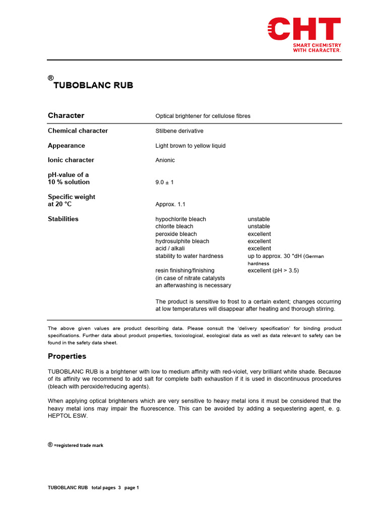 Tuboblanc Rub | PDF | Chemistry | Chemical Compounds