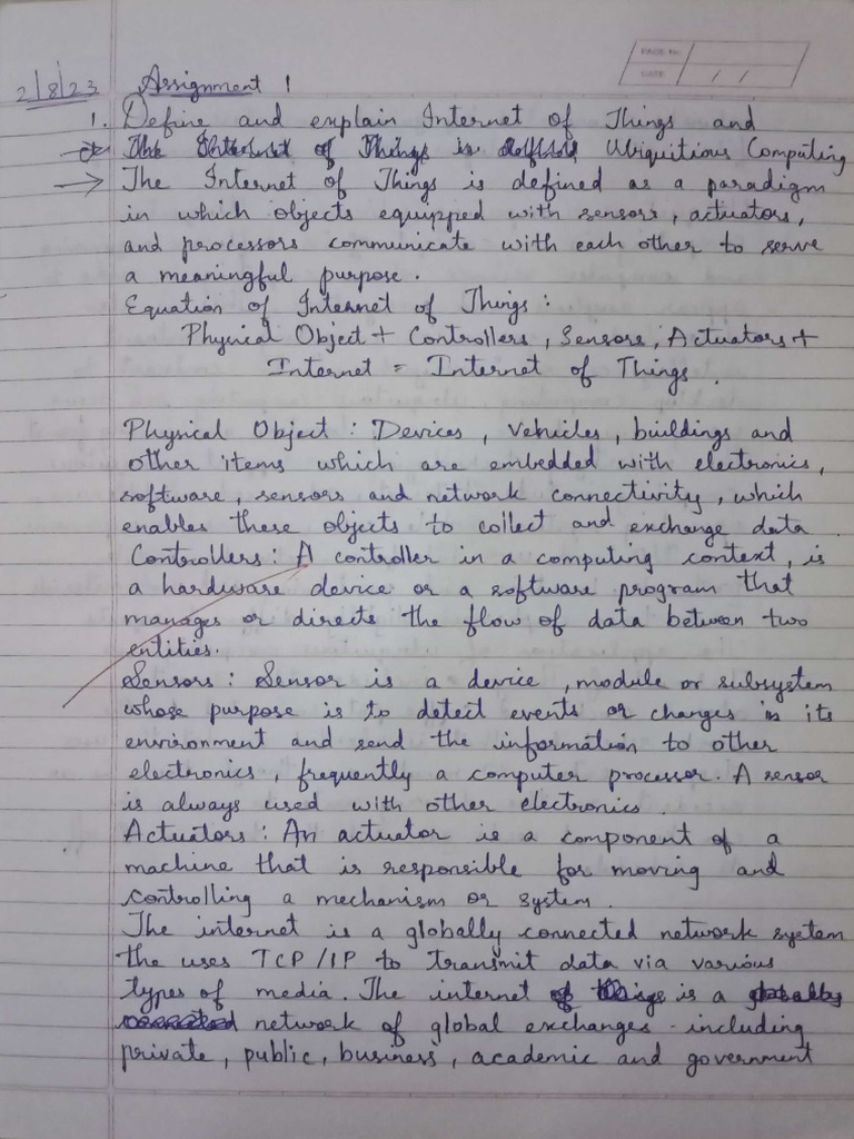 IOT Assignment 1 | PDF