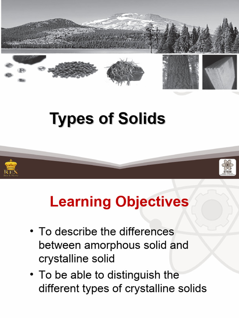 Types of Solid | PDF | Solid | Chemical Bond