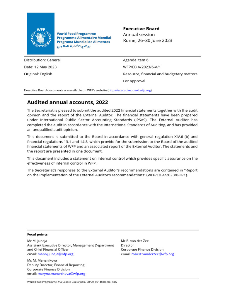 WFP-0000148951 Intangible Asset | PDF | Financial Audit | Audit