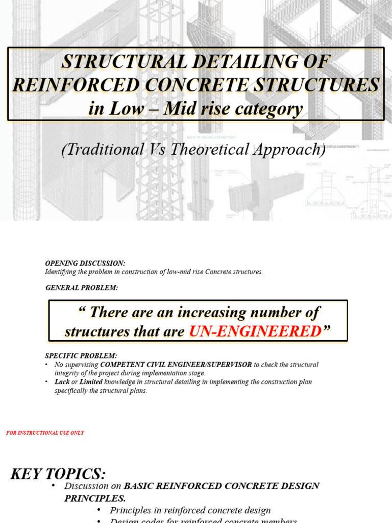 Structural Detailing of Reinforced Concrete Structureslow Mid Rise Category | PDF | Concrete ...