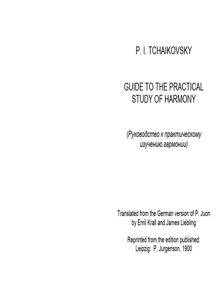 IMSLP27753 PMLP61198 Tchaikovsky HarmonyTextbook Eng | PDF