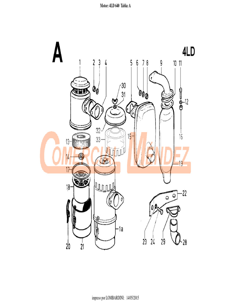 Despiece 4LD 640 705 820 | PDF