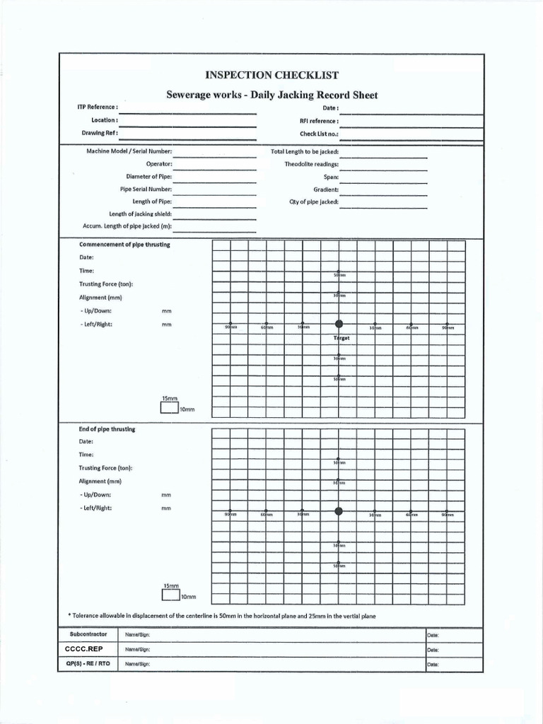 Pipe Jacking Record | PDF