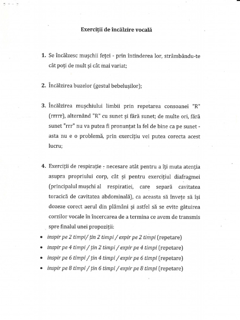 exercitii dictie | PDF