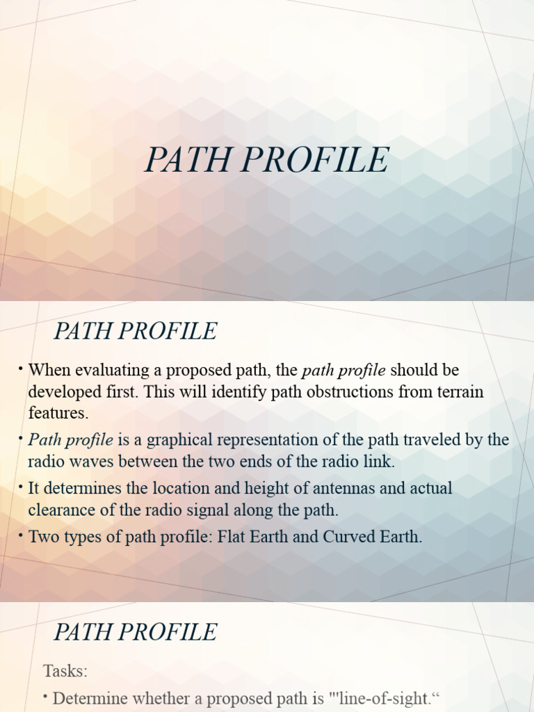 Lesson4. Path Profile | Download Free PDF | Wireless | Motion (Physics)