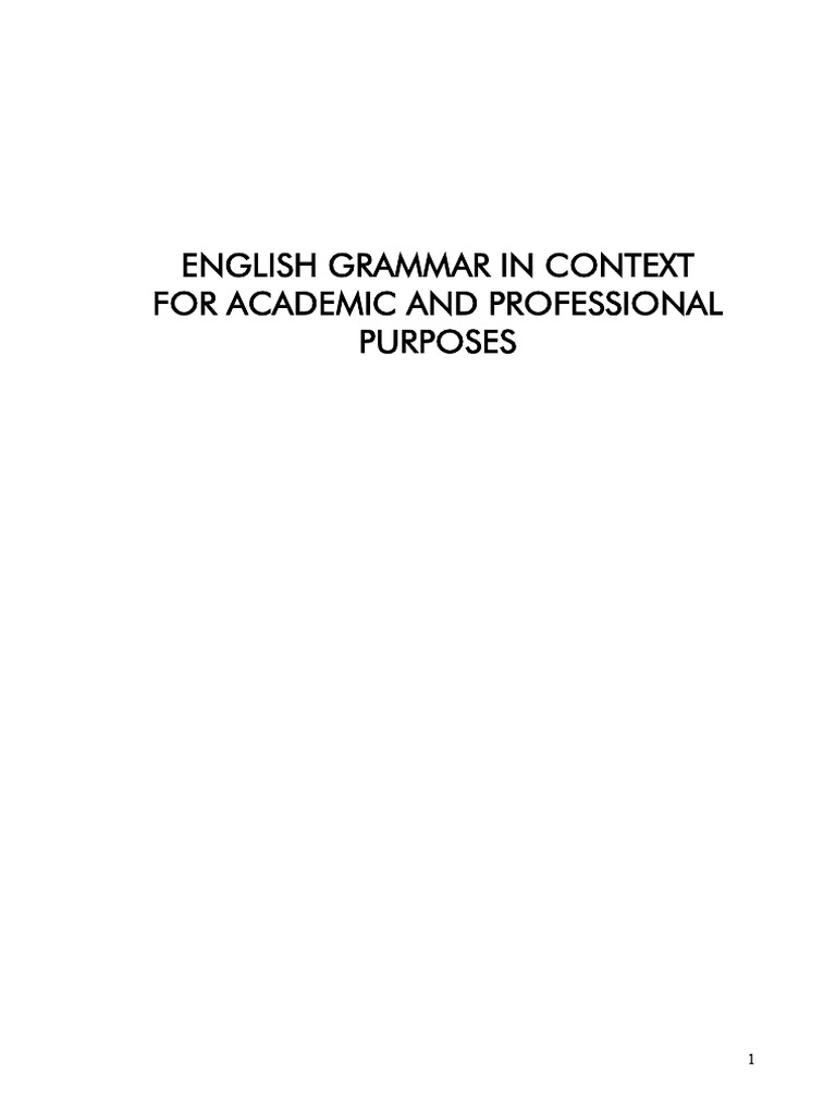 Academic Grammar | PDF | Science | Mathematics