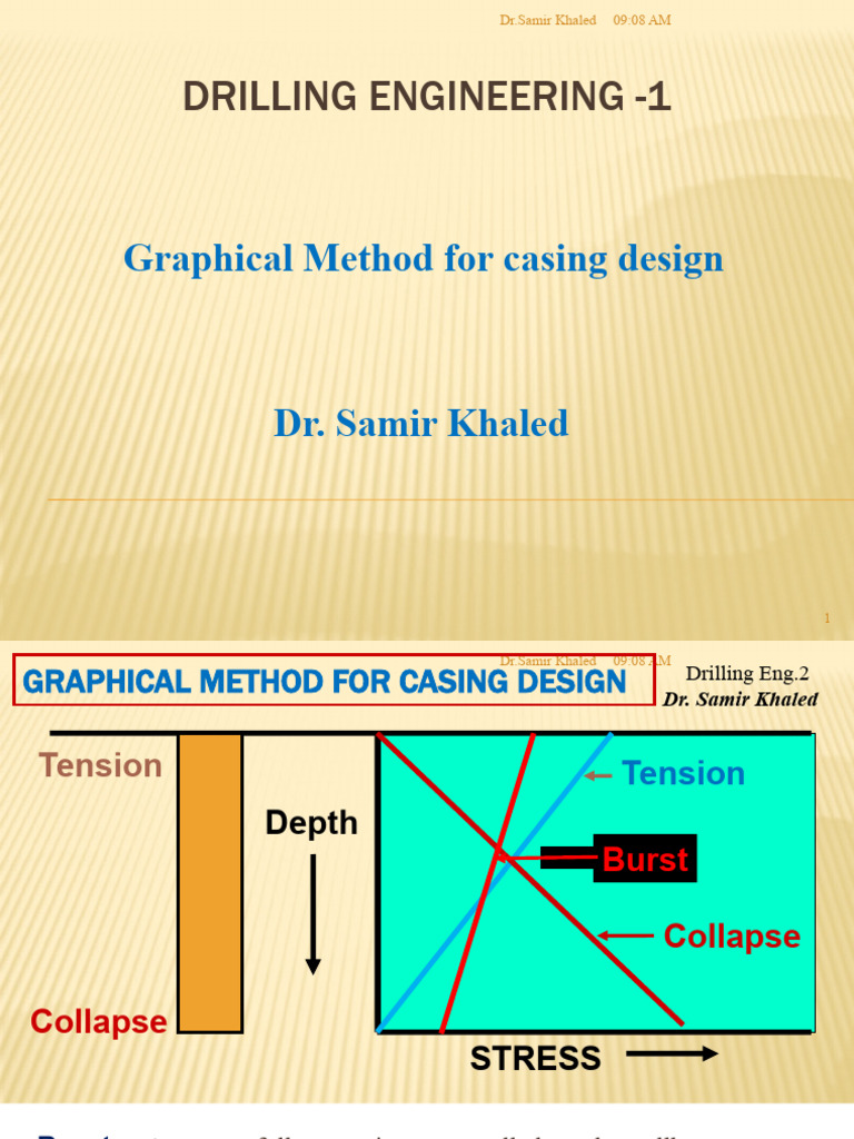 Casing Design: Graphical Method Overview | PDF | Casing (Borehole ...