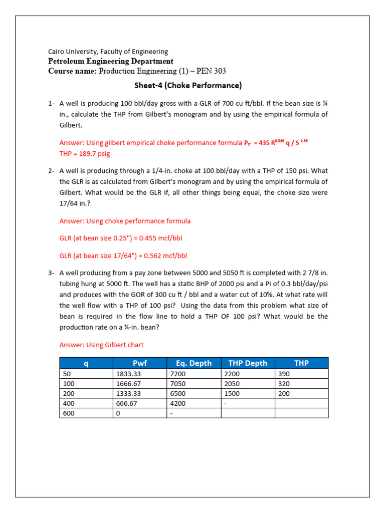 Sheet 4 | PDF | Quantity | Pressure