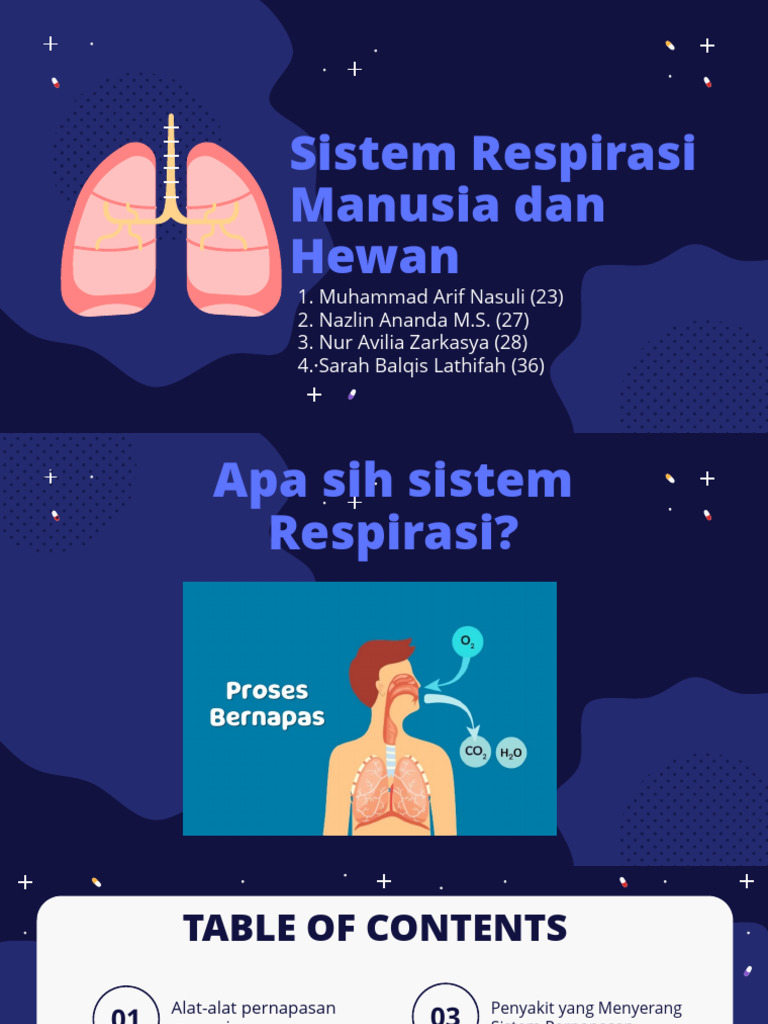 Respirasi Manusia Dan Hewan. Kel. 1 | PDF