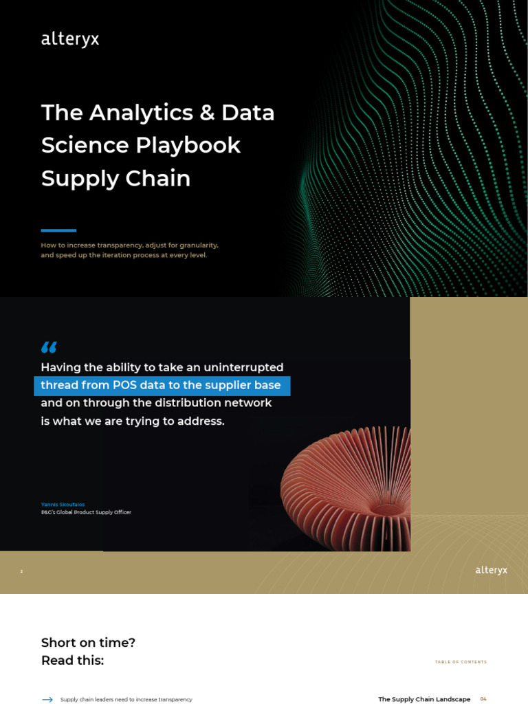 Supply Chain Analytics Guide | PDF | Analytics | Cloud Computing