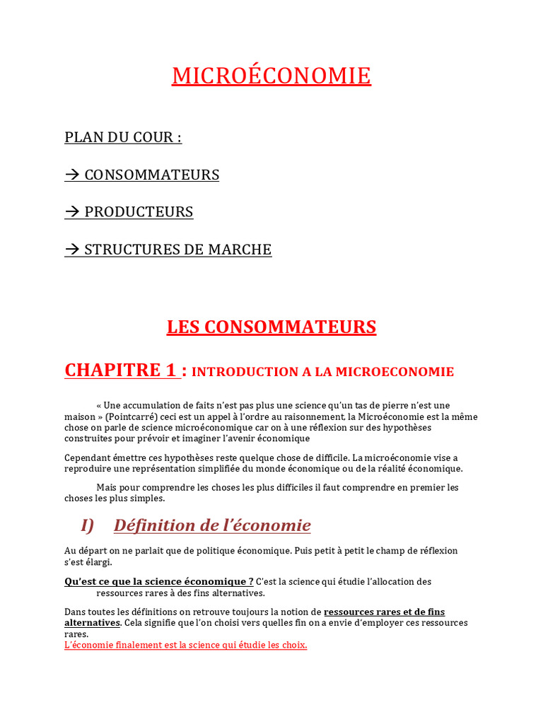 Cours de Micro | PDF
