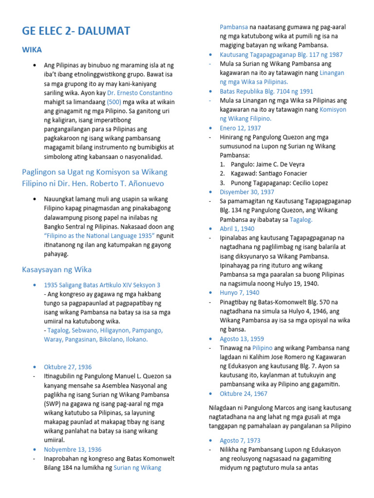 Dalumat Reviewer | PDF