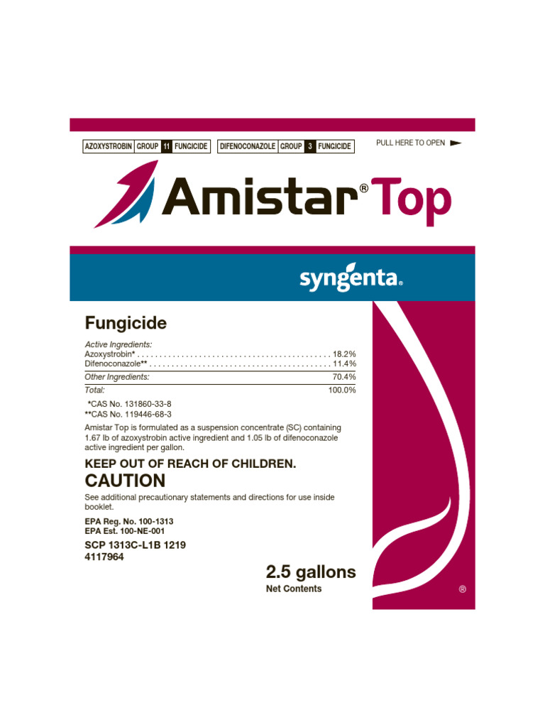 Amistar Top Approved Label | PDF | Surface Runoff | Citrus