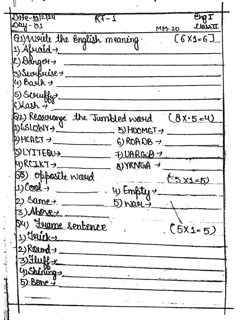 cl2 Eng1 12-2-24 | PDF