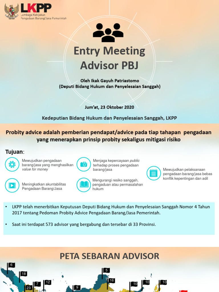 Panduan Probity Advisor LKPP 2020 | PDF