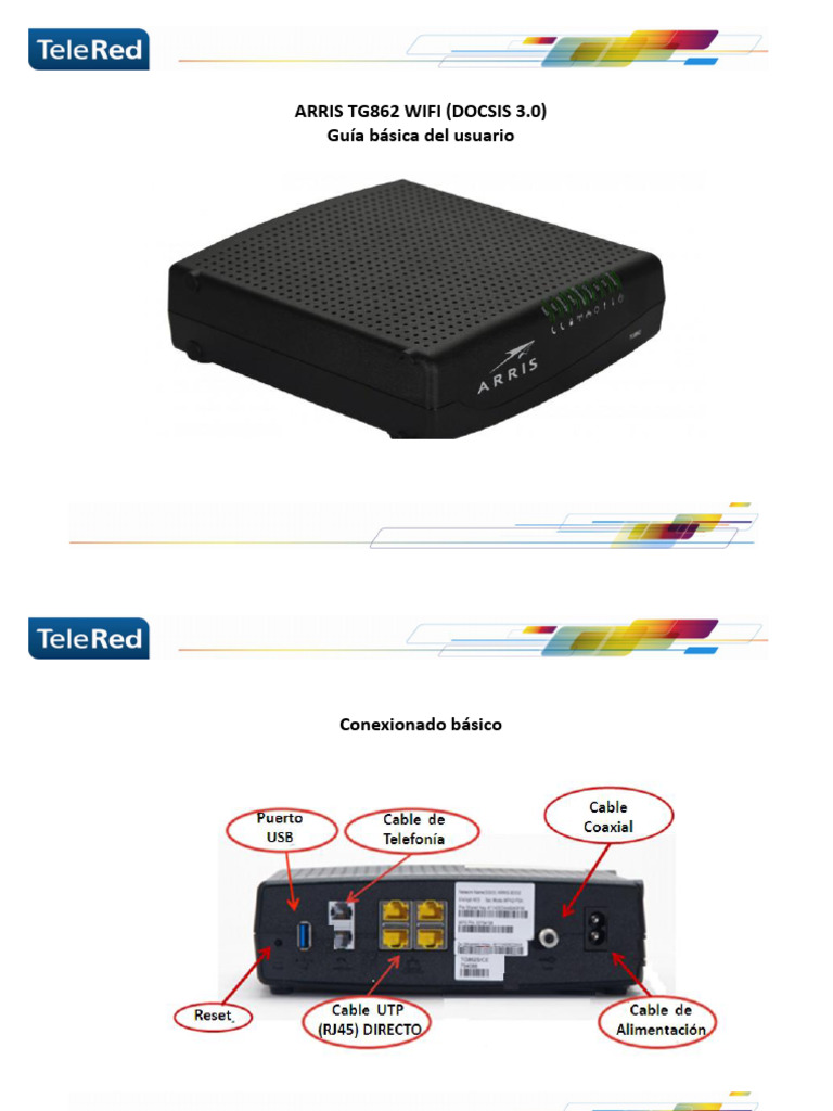 Arris TG862 | PDF | Wifi | Módem