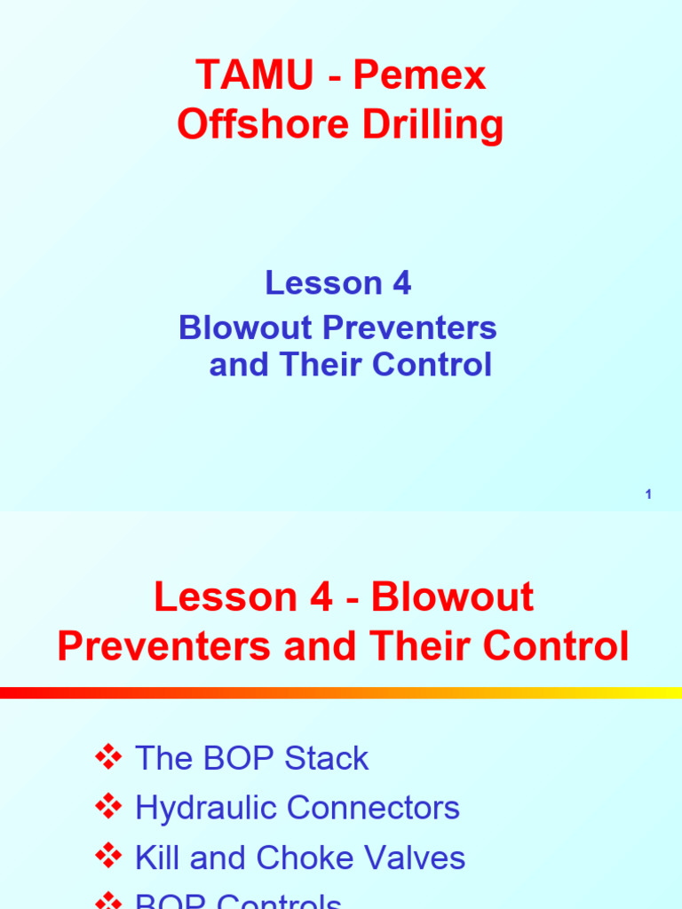 BOPs and Their Control | PDF | Gas Technologies | Liquids