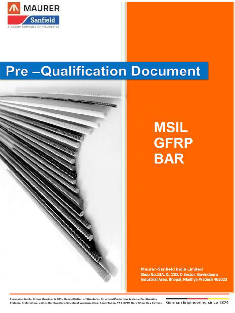 Msil GFRP Bar Broucher | Download Free PDF | Strength Of Materials ...