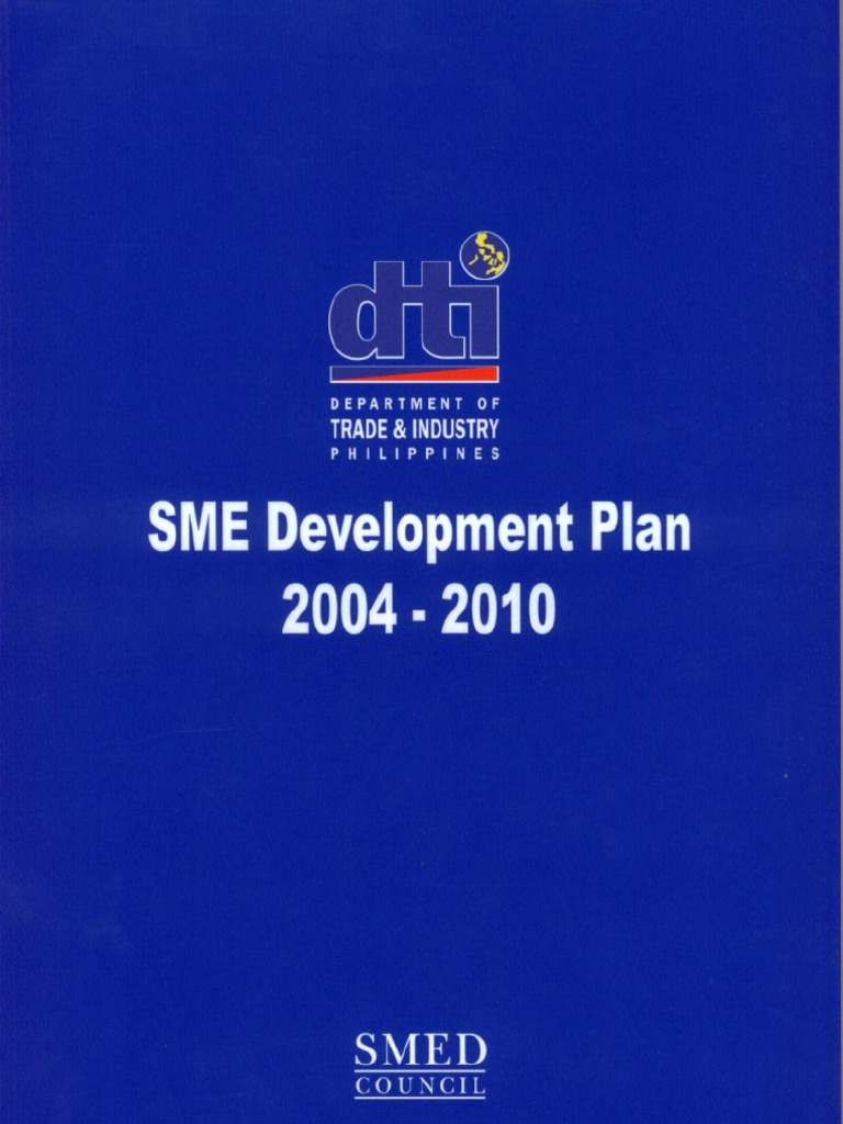 Small and Medium Enterprise Development Plan 2004-2010 | PDF | Small ...