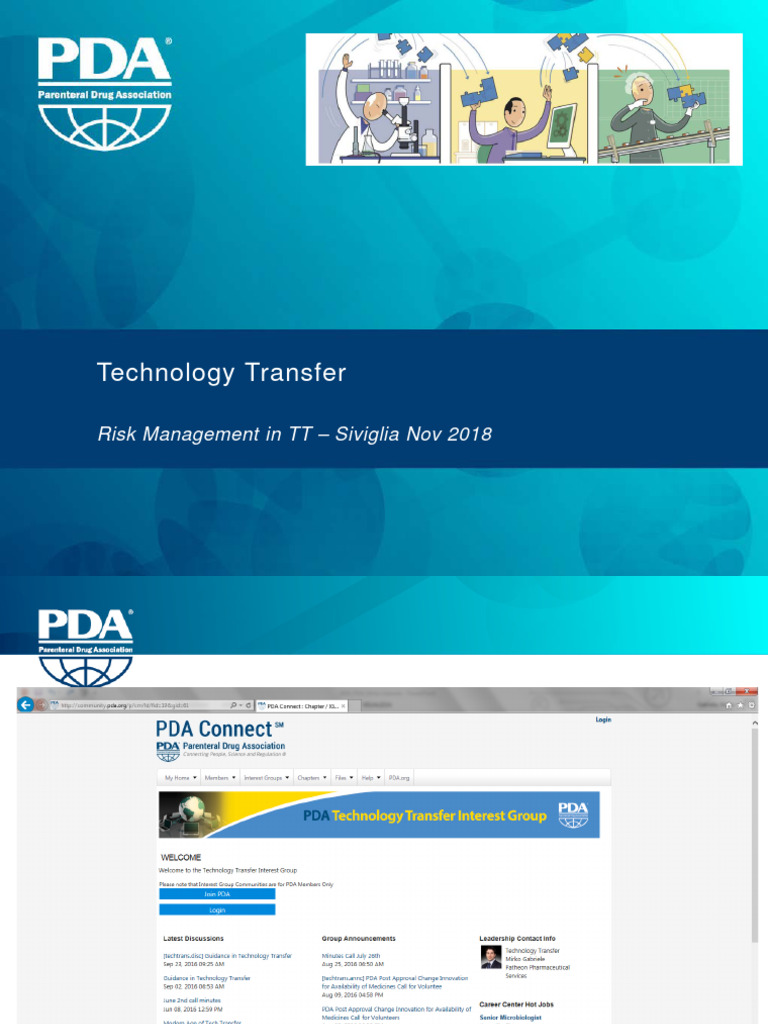 01 Risk Manaement in Technology Transfer | PDF | Technology Transfer | Business